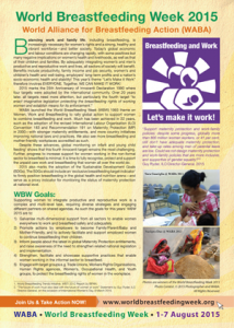 World Breastfeeding Week (WBW) - World Alliance for Breastfeeding Action